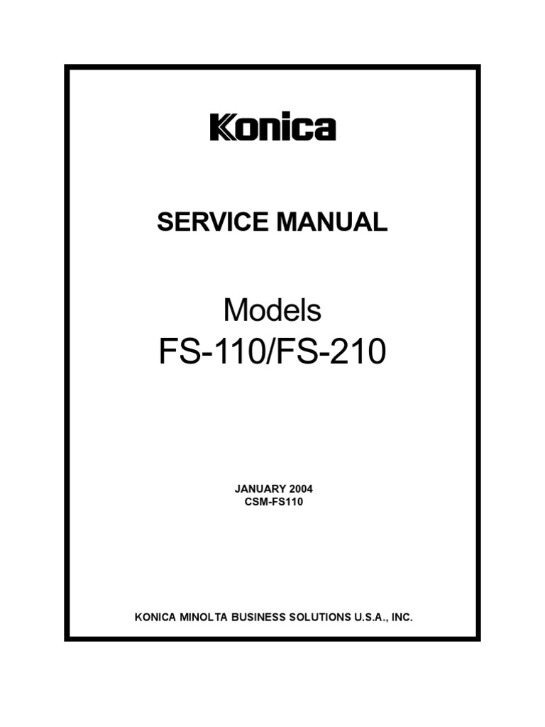 FS-110/FS-210: Models | PDF | Safety | Electrical Wiring