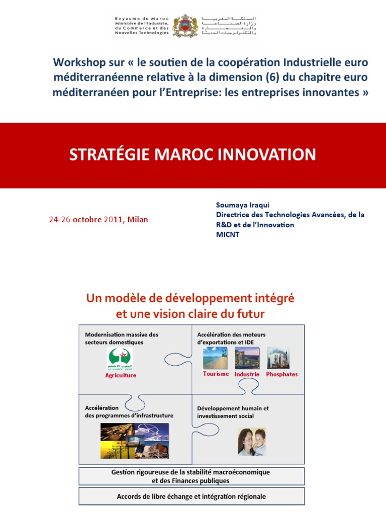 Stratégie d'Innovation au Maroc | PDF | Maroc | Innovation