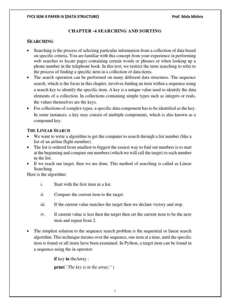 Data Structure Unit-I Chapter-IV | PDF | Computing | Computer Science