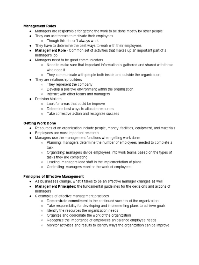 Intro To Business Chapter 2 Notes | PDF | Performance Appraisal ...