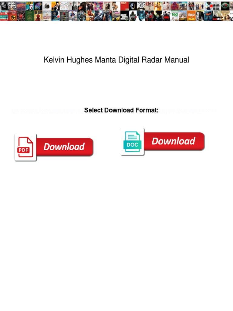 Kelvin Hughes Manta Digital Radar Manual | PDF | Radar | Navigation