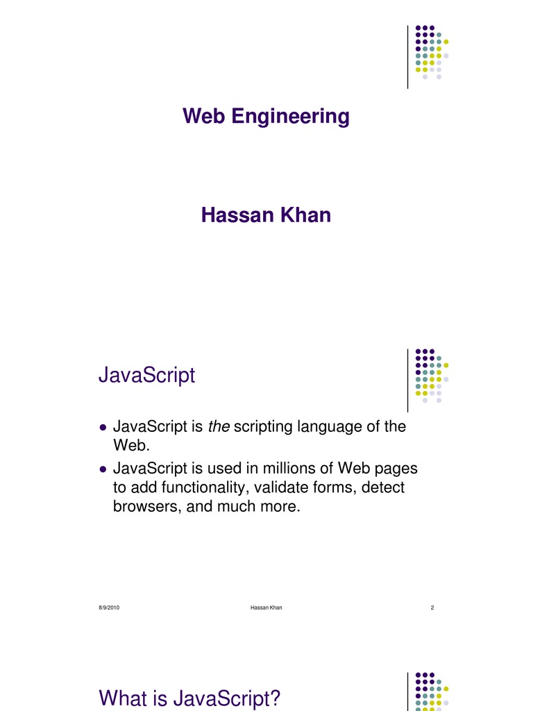 Web Engineering Web Engineering | PDF | Java Script | Html