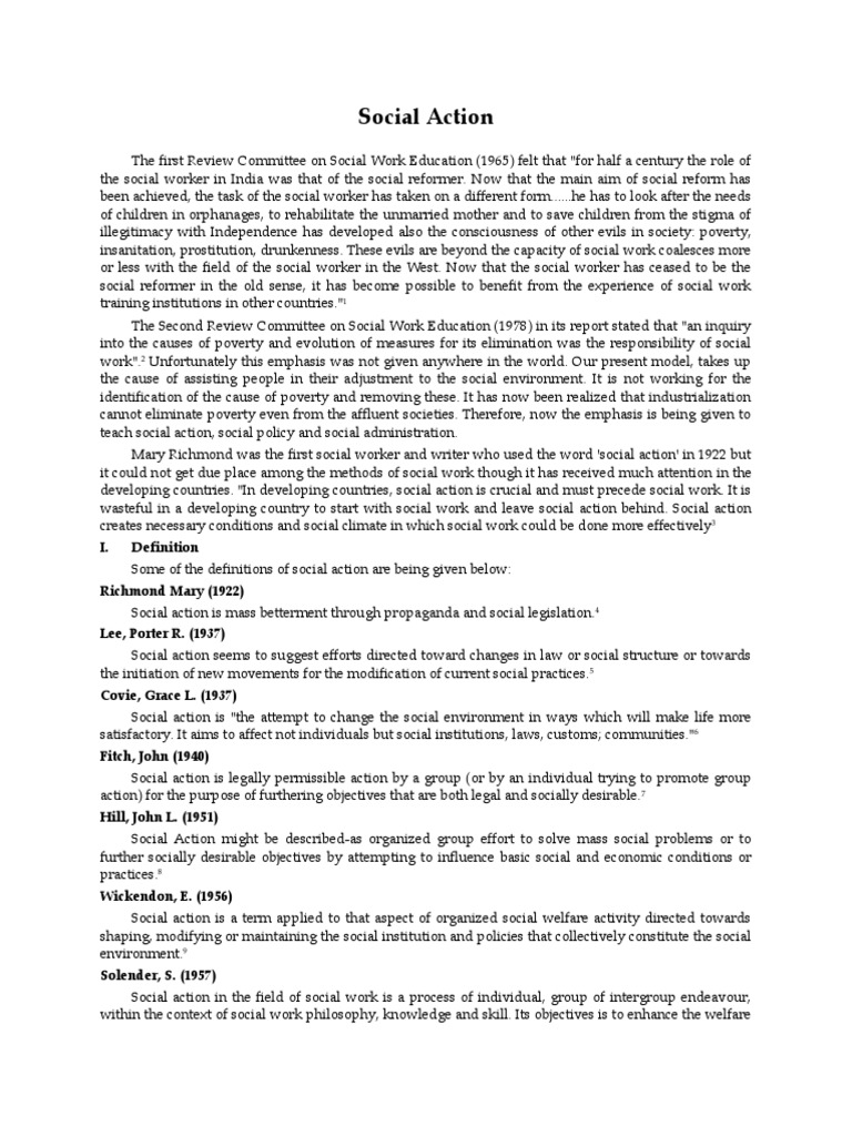 Chapter-12 Social Action | PDF | Community | Social Capital