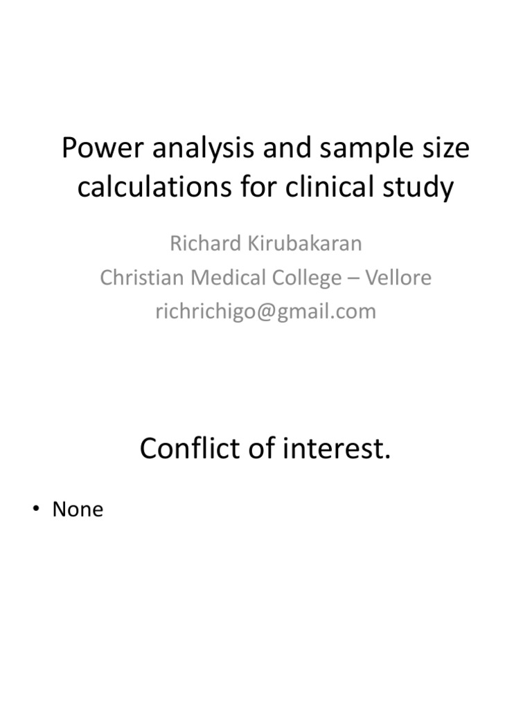 Power Analysis And Sample Size Richard Pdf Effect Size Sample 2362