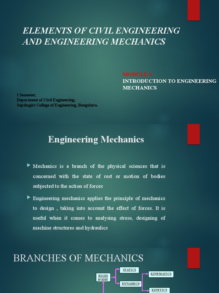 Intro to Engineering Mechanics | PDF | Force | Mechanics