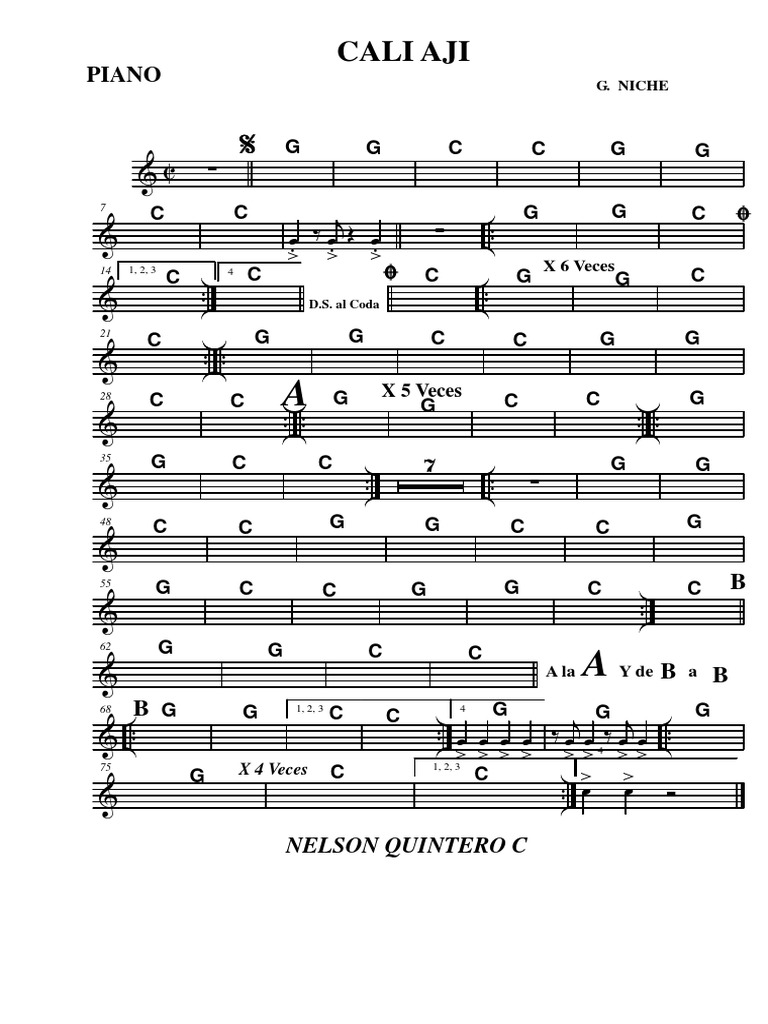 Cali Aji Piano | PDF