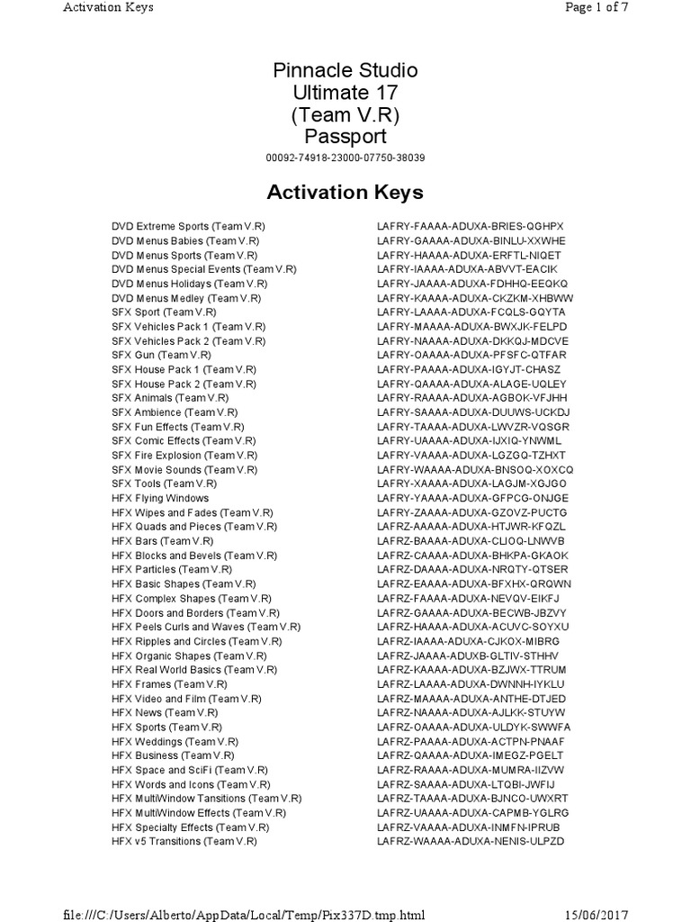 Serial Pinnacle Plugin | PDF | Video | Digital Single Lens Reflex Camera