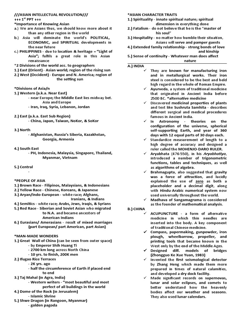 Asian Intellectual Revolution | PDF | Central Asia | Asia