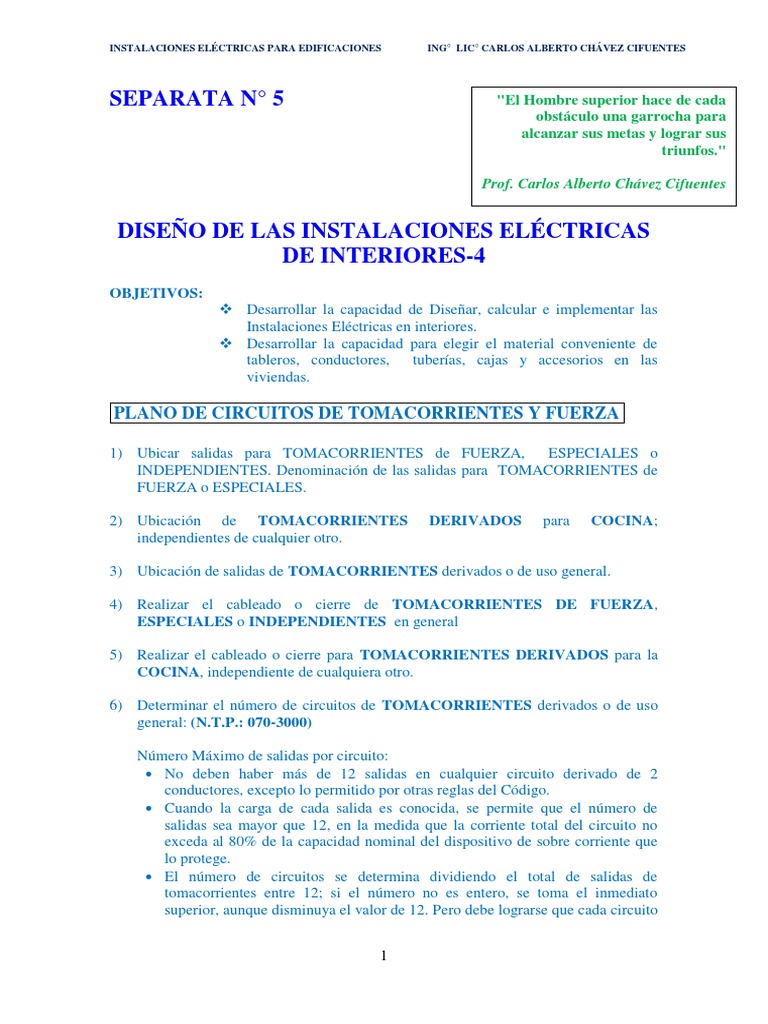 Separata 5 | PDF | Corriente eléctrica | Ingenieria Eléctrica