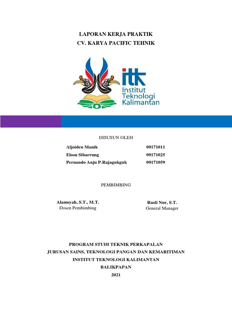 Laporan KP CV. Karya Pacific Tehnik Samarinda | PDF