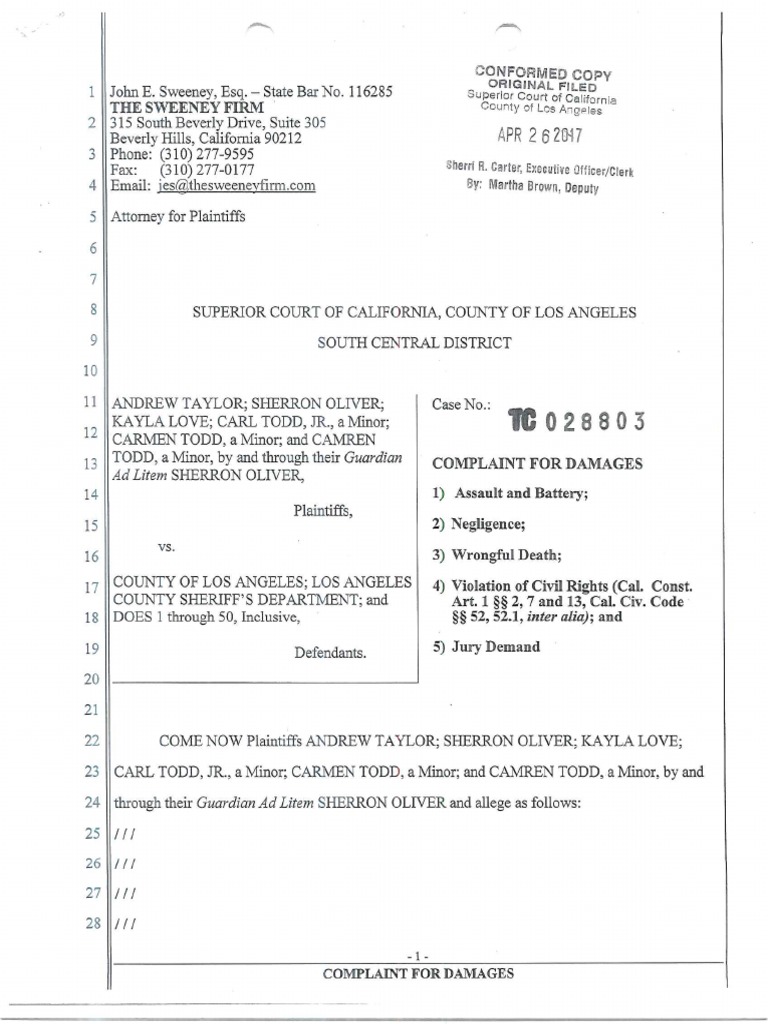 2017.04.26 Donta Taylor Complaint | PDF