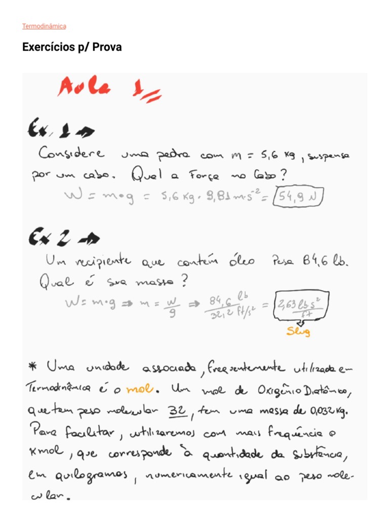 Resumo + Exercícios Termo | PDF