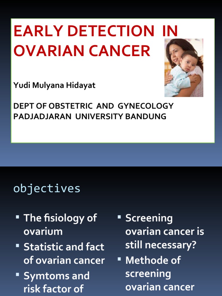 Early Detection Ovarian Cancer - gps2010 DR Yudi | PDF | Ovarian Cancer ...