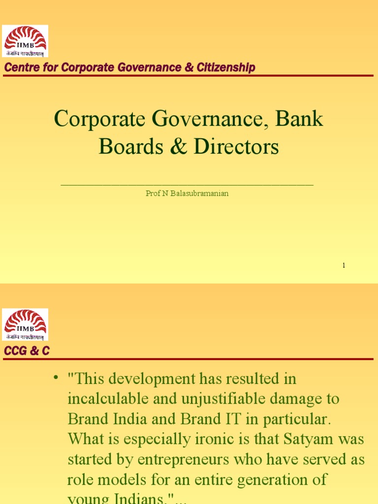 Corporate Governance and Ethical Aspect of Business | PDF | Business ...