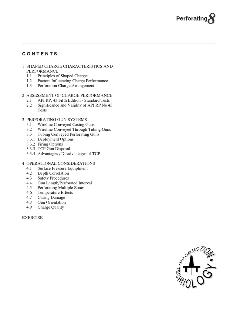 Heriot Watt University - Perforation | PDF | Casing (Borehole ...