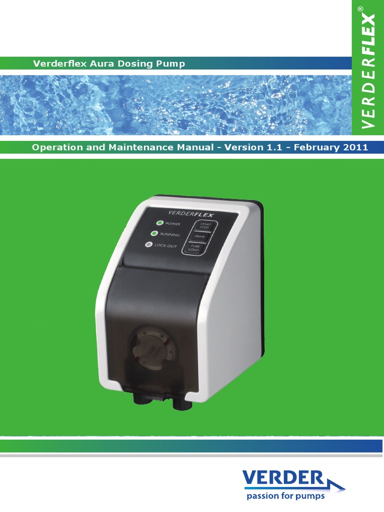 Verderflex Aura - Operations and Maintenance Manual | PDF | Pump ...