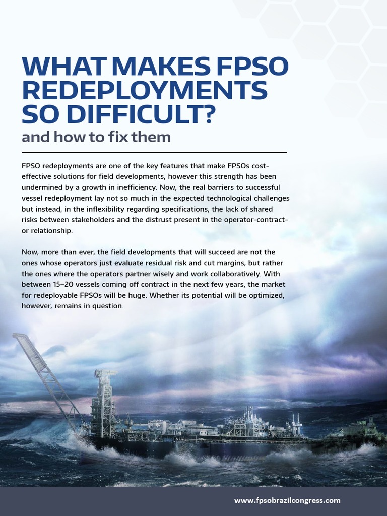 FPSO Redeployment Challenges & Solutions | PDF | Risk | Prices