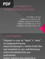 Bill of Rights Tagalog | PDF