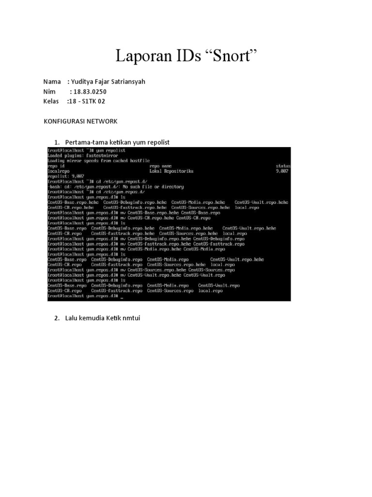 Laporan Ids "Snort" | PDF | Komputer