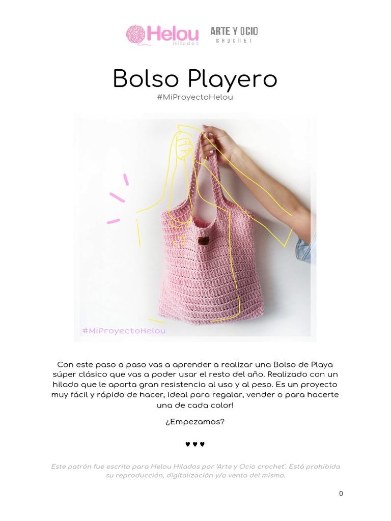 Mi Proyecto Helou - Bolso Playero | PDF | Tejer