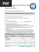 AIUB Assignment Cover Sheet | PDF