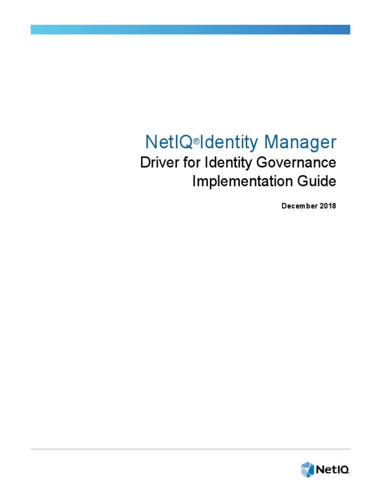 Netiq Identity Manager: Driver For Identity Governance Implementation Guide | PDF | Public Key ...