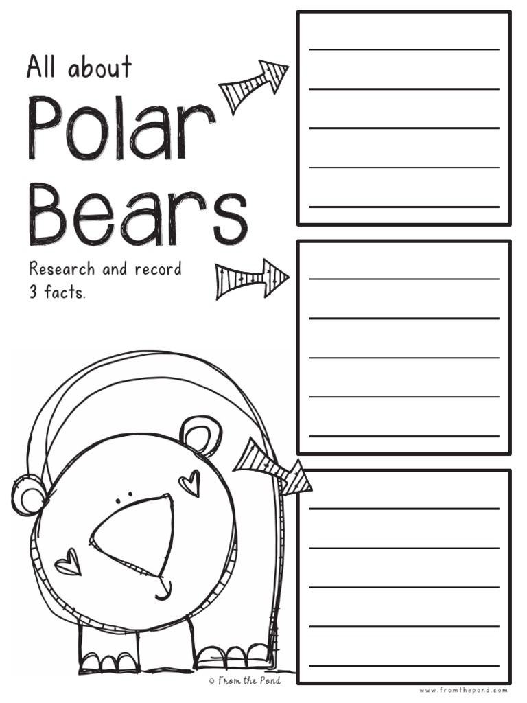 COL All About Polar Bears Coloring Page | PDF