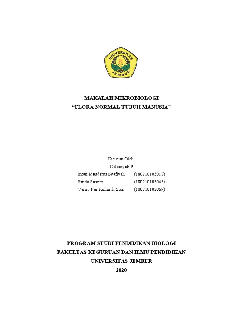 Flora Normal Tubuh Manusia | PDF