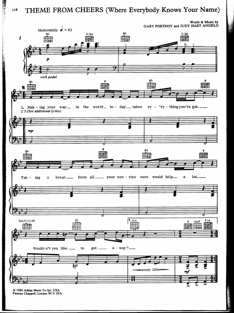Theme From Cheers | PDF