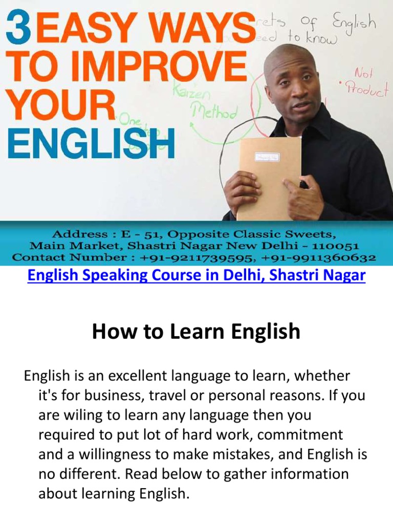 Ways of Learning English | Download Free PDF | English Language ...