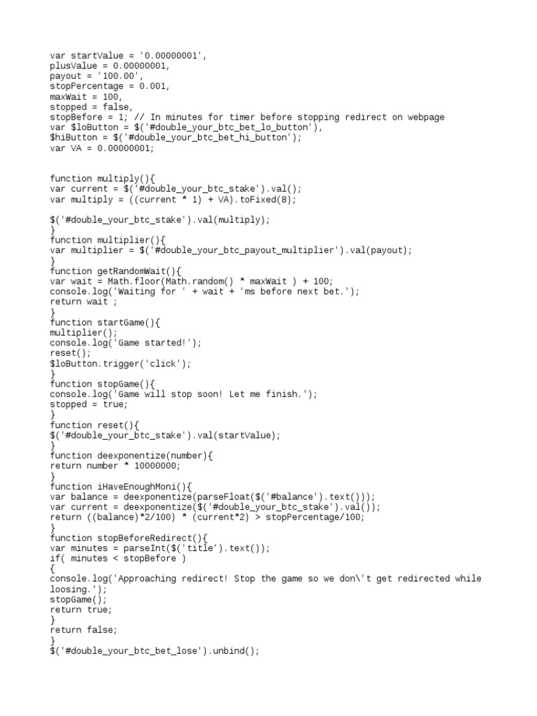 Script de Freebitcoin PDF Free | PDF | Teaching Methods & Materials | Computers
