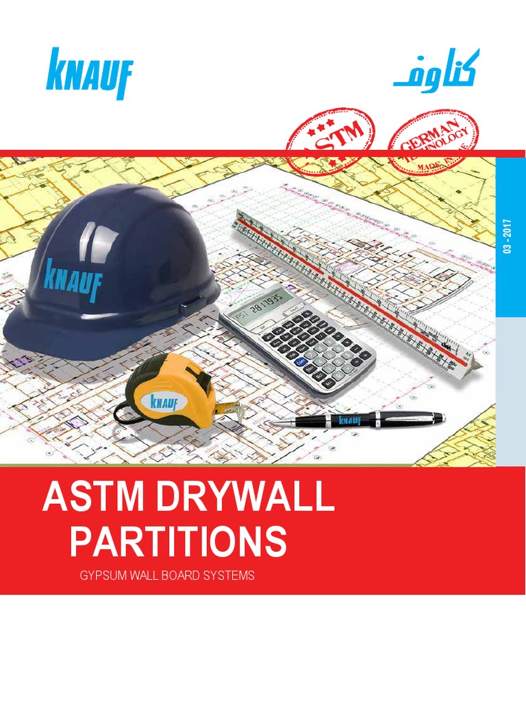 Knauf ASTM Partition Manual | PDF | Drywall | Building Engineering