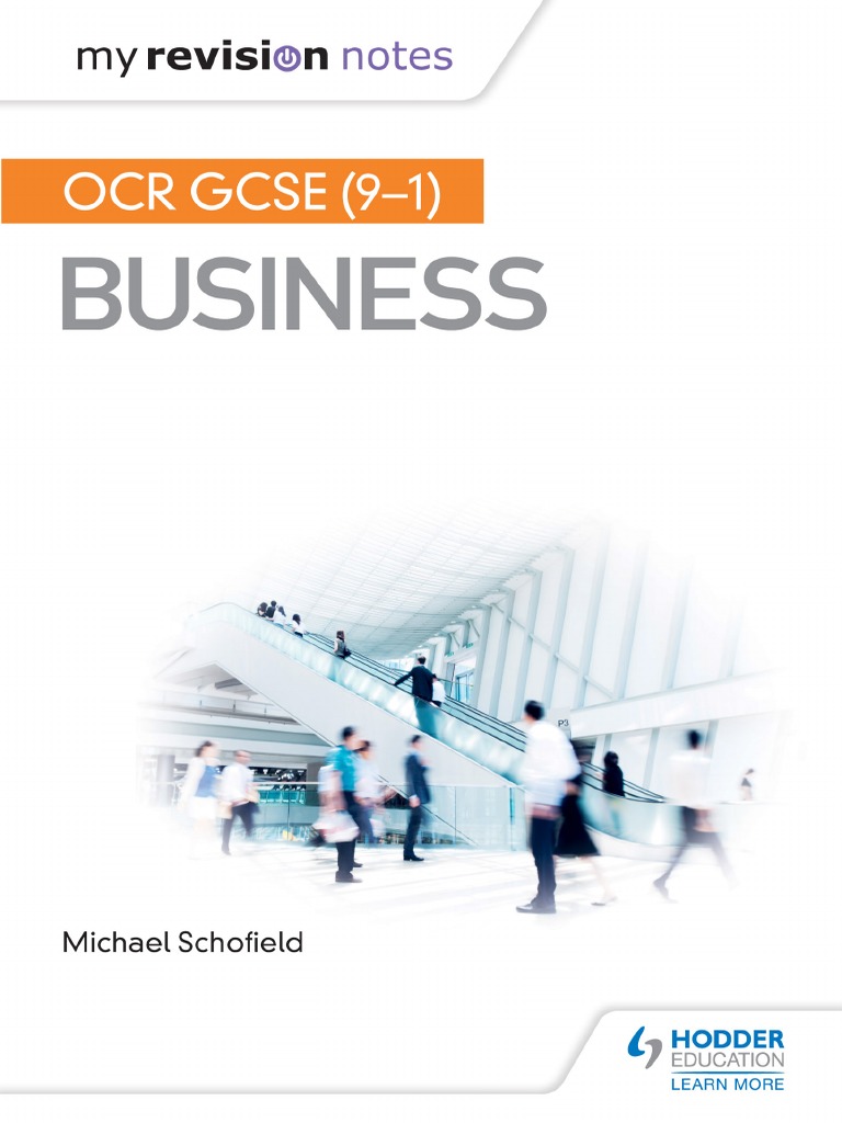 OCR GCSE 9-1 Business: My Revision Guide | PDF | Sales | Profit (Economics)