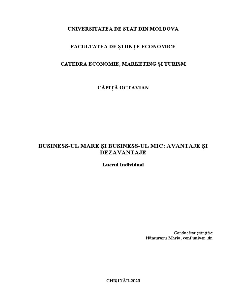 Studiu Individual TE | PDF