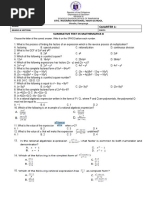 Grade 8 Math-Q1 Assessment Based On Matatag Curriculum | PDF ...