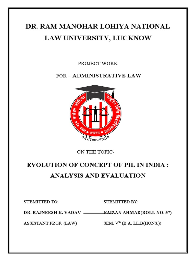 Evolution of PIL in India: Analysis | PDF | Supreme Court Of India ...