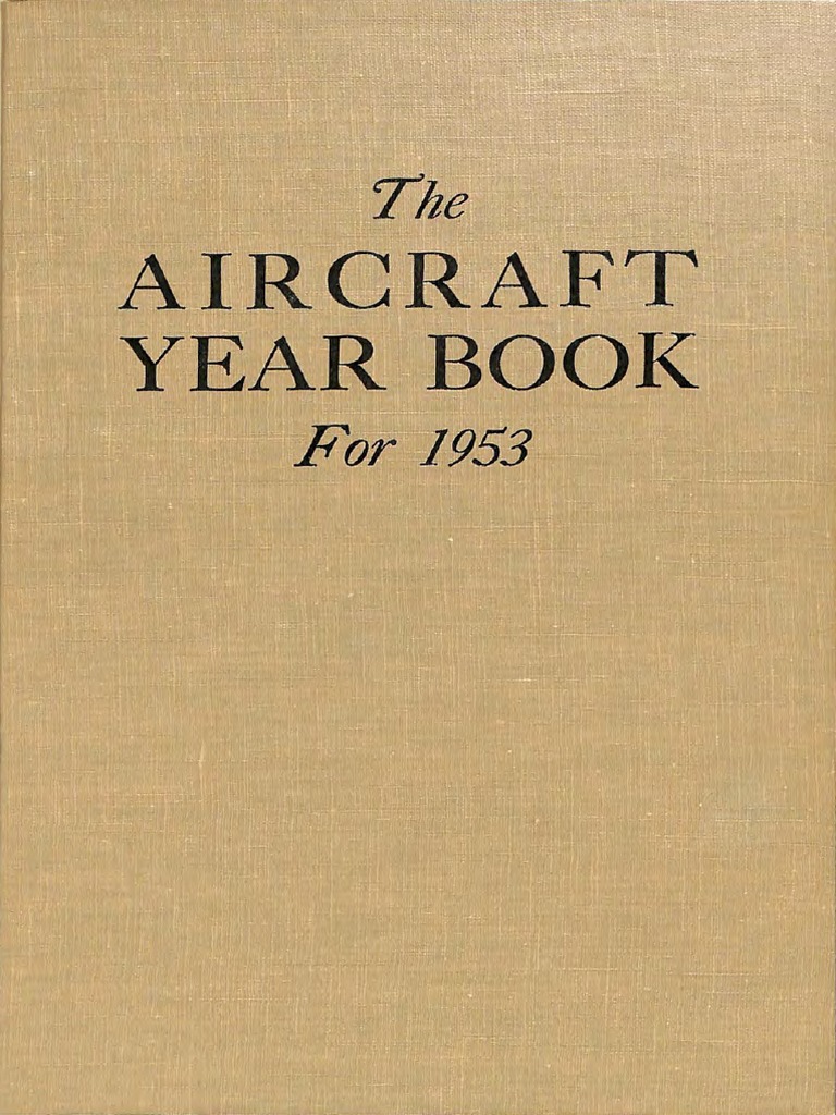 The 1953 Aircraft Year Book | PDF | United States Government Role In ...