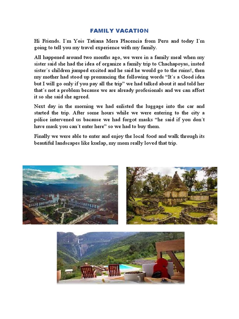 Family Vacation | PDF | Poetry