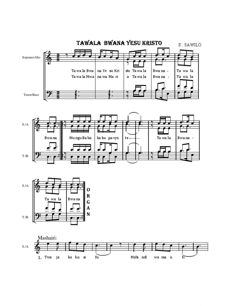 7484b Tawala Bwana Yesu Kristo | PDF
