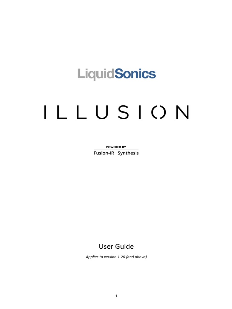 Illusion Manual | PDF | 64 Bit Computing | Equalization (Audio) Illusion Manual | PDF | 64 Bit Computing | Equalization (Audio)