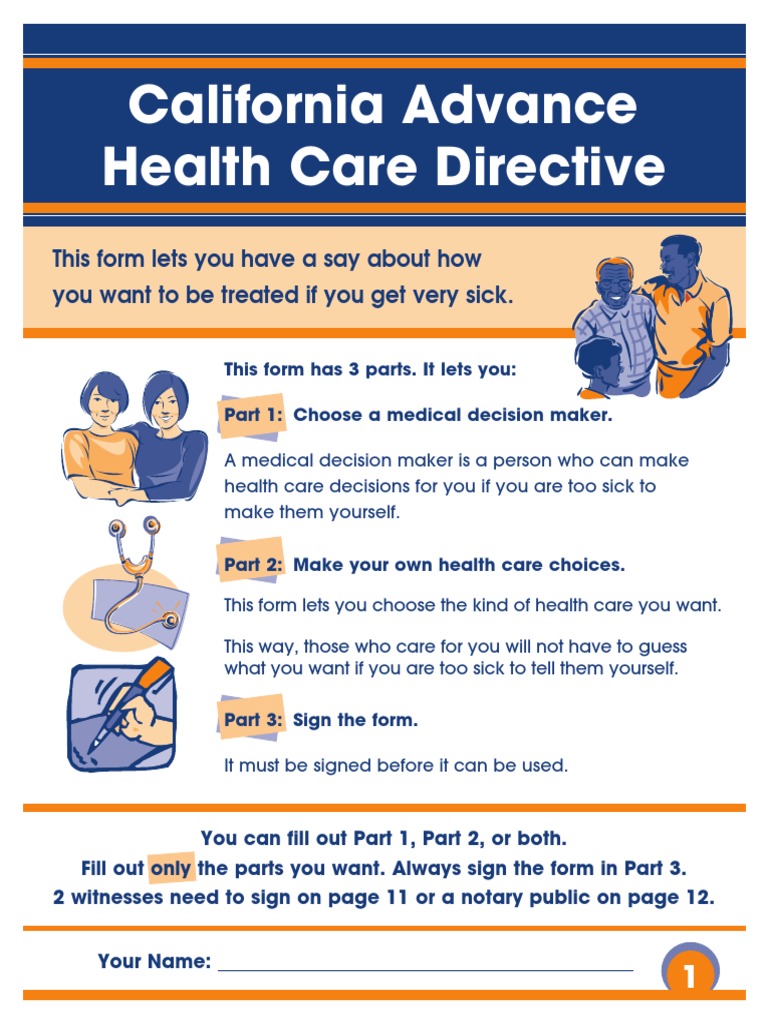CA Advance Health Care Directives | PDF | Cardiopulmonary Resuscitation ...