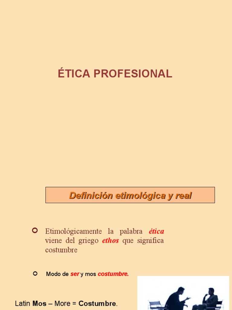 1. ÉTICA PROFESIONAL- | PDF | Moralidad | Comportamiento