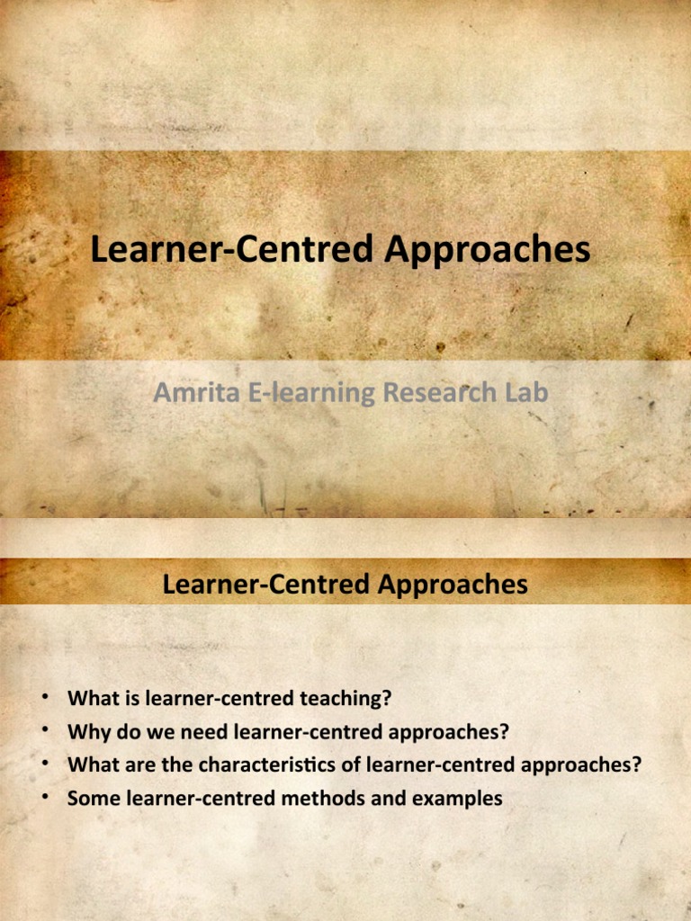 Learner-Centred Approaches | PDF | Learning | Pedagogy