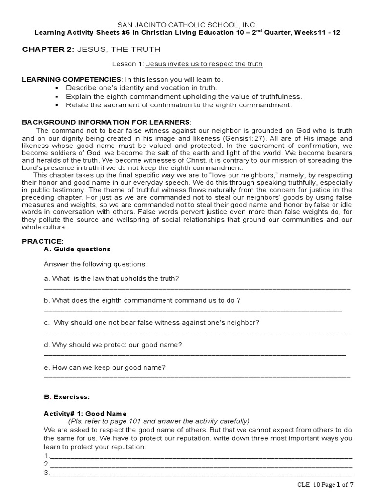 Witnessing to the Truth: A Summary of Key Concepts from "Jesus, the ...