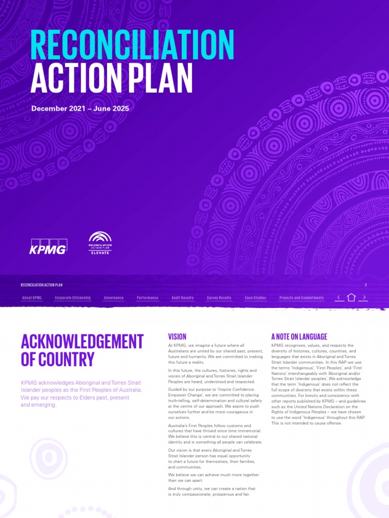KPMG Indigenous Reconciliation Action Plan - Move Australia Day | PDF ...
