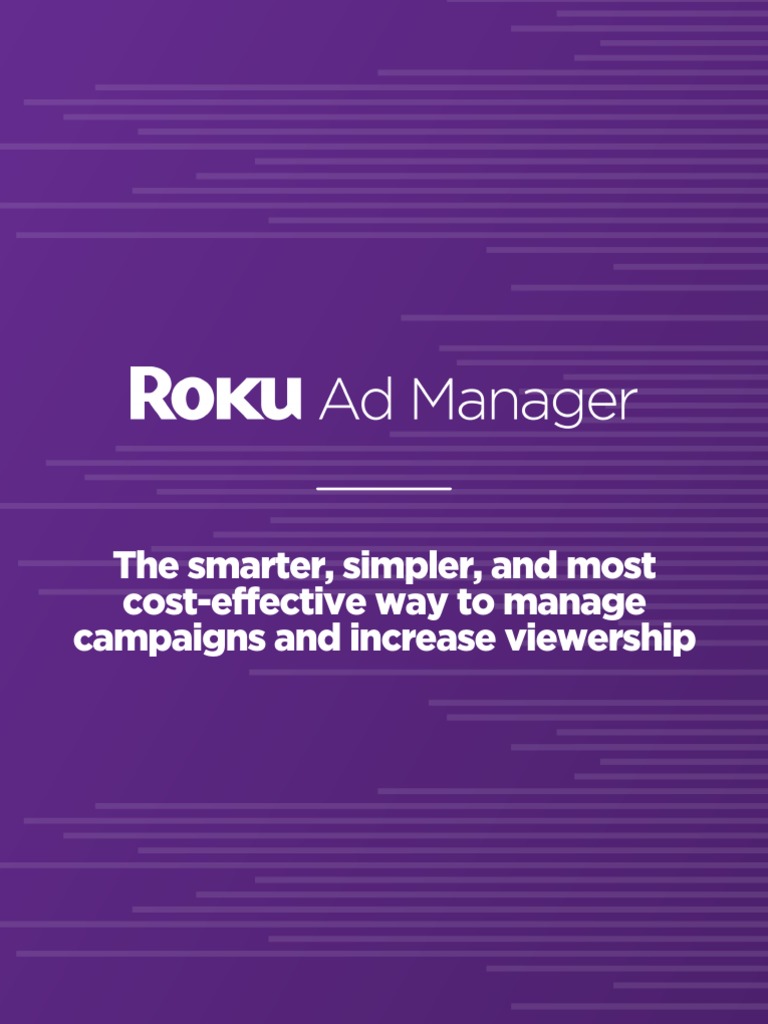Roku Ad Manager Guide | PDF | Audience Measurement | Roku