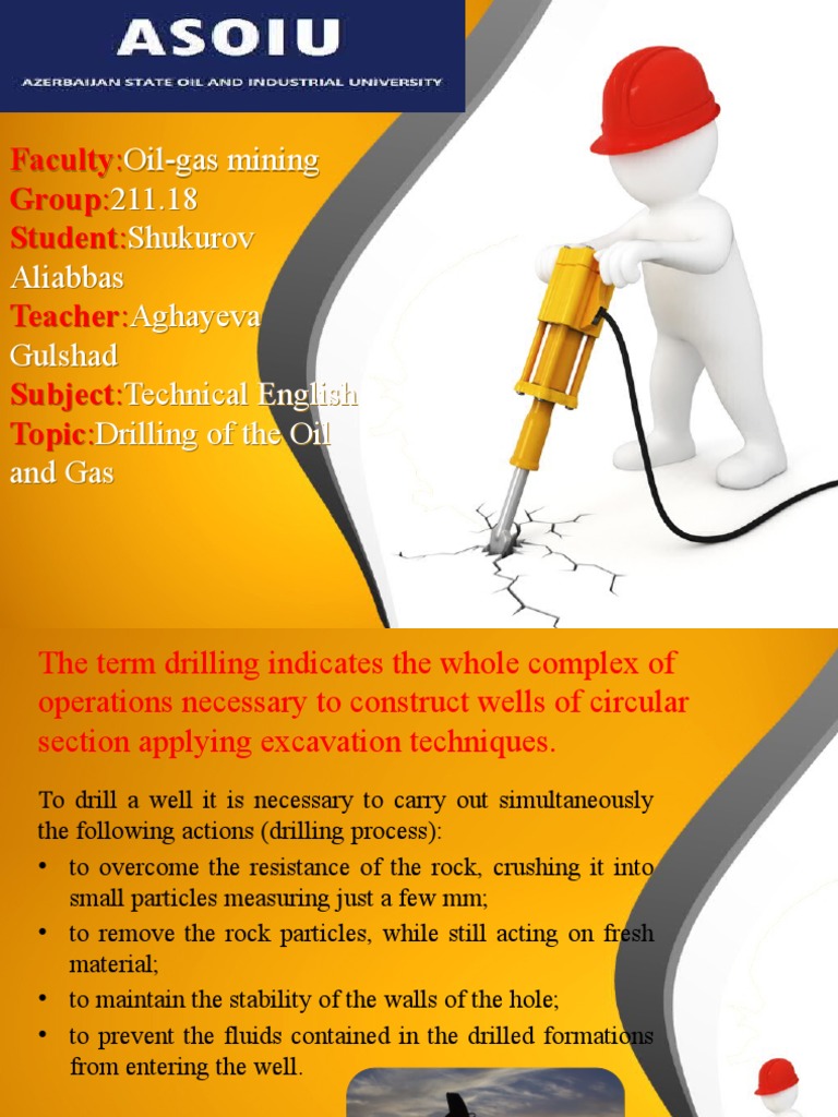 Faculty:Oil-gas Mining Group:211.18 Student:Shukurov Teacher:Aghayeva ...