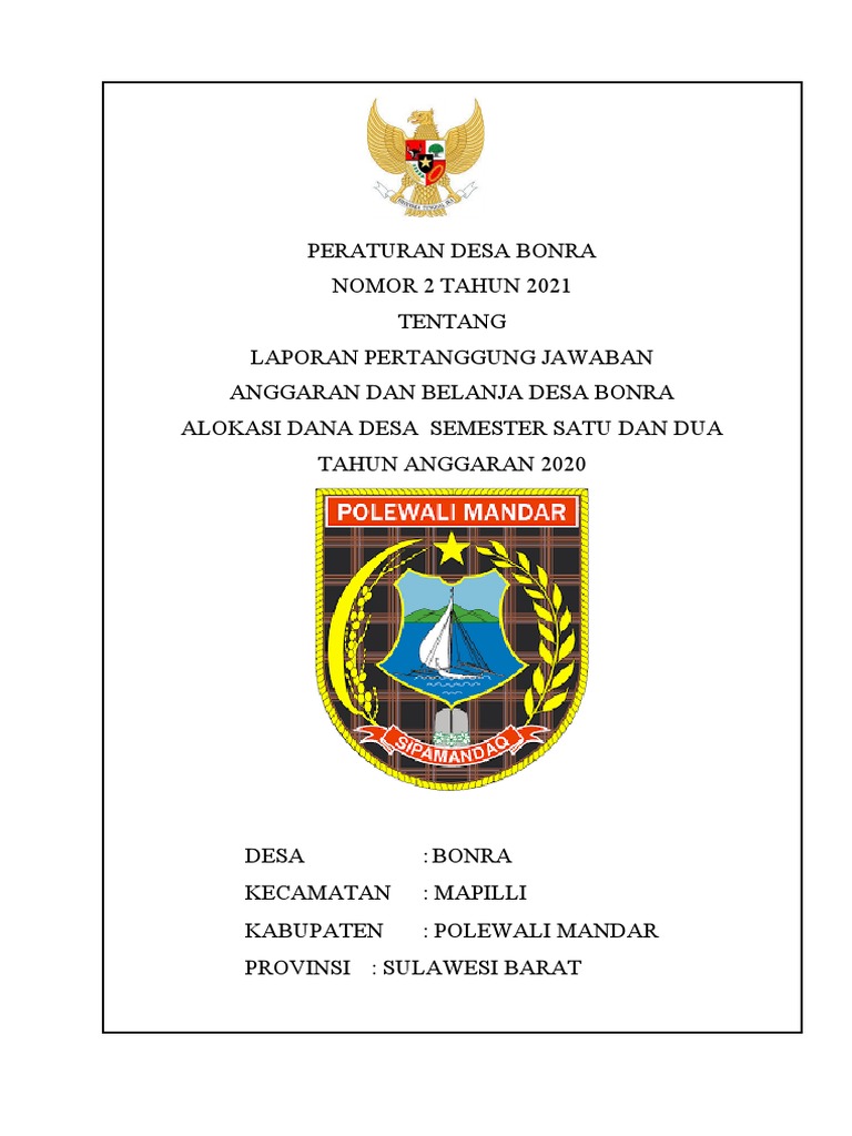 Sampul LPJ | PDF | Pengelolaan Keuangan & Uang | Ilmu Sosial