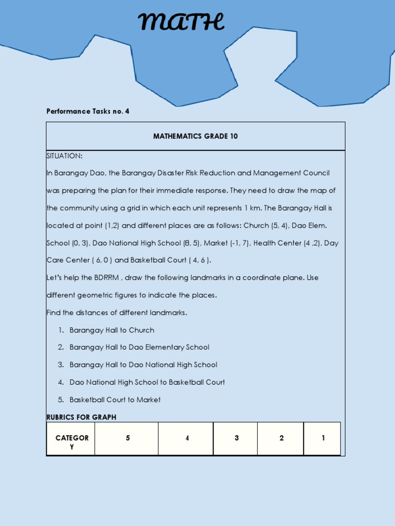 Gonzales Alexis - Grade10 - Q2 - PT4 - Math | PDF | Mathematics