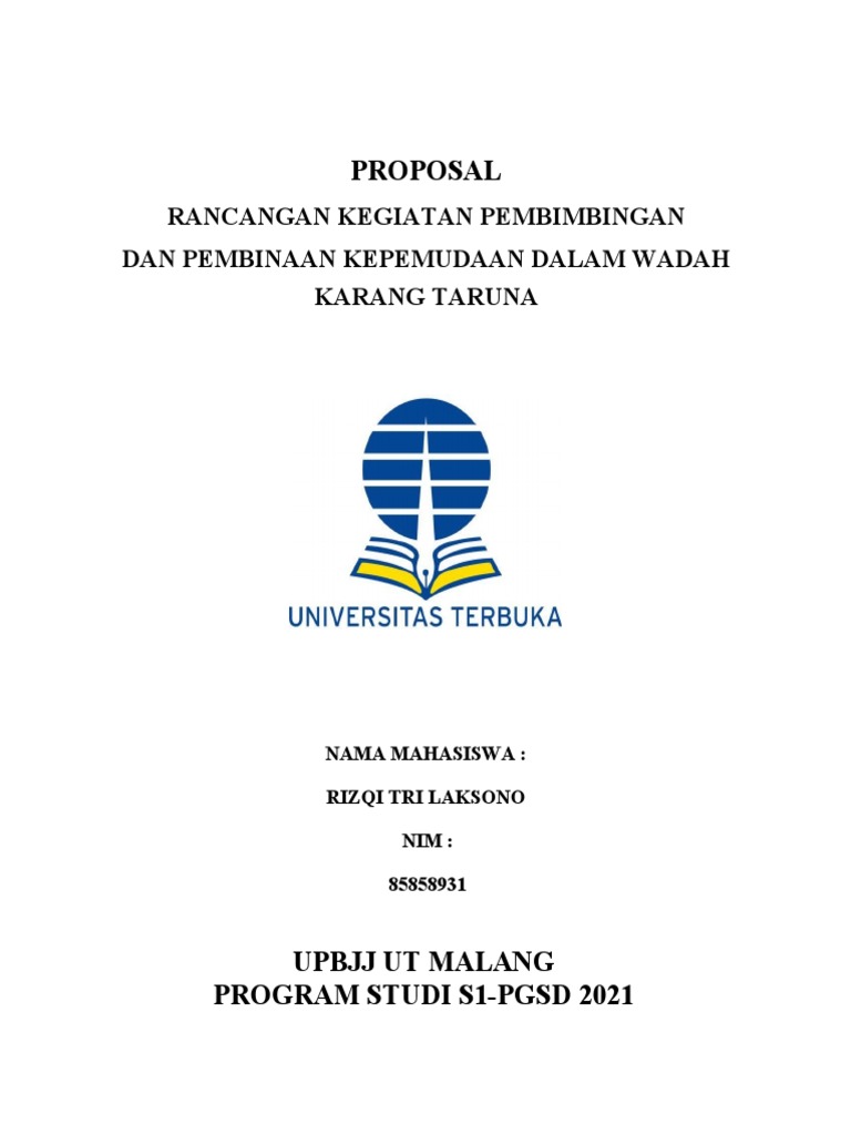 Proposal Ut PBK | PDF